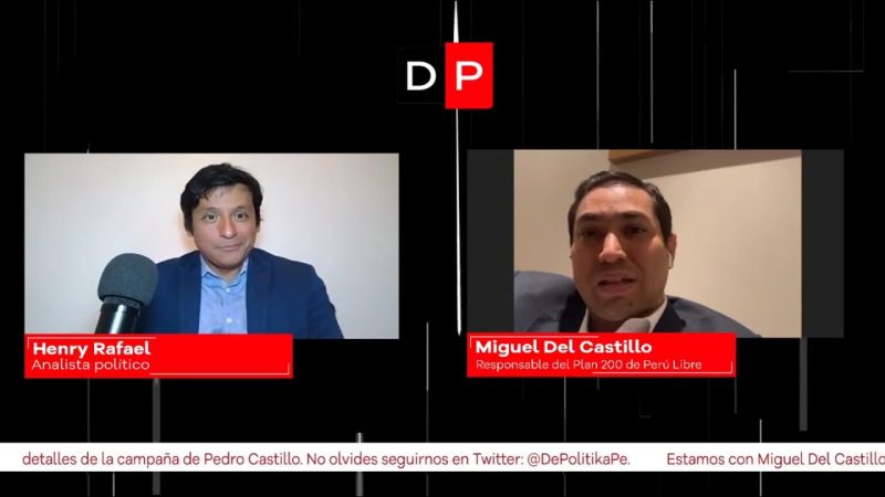 Miguel Del Castillo, responsable del "Plan 200" de Perú Libre ...
